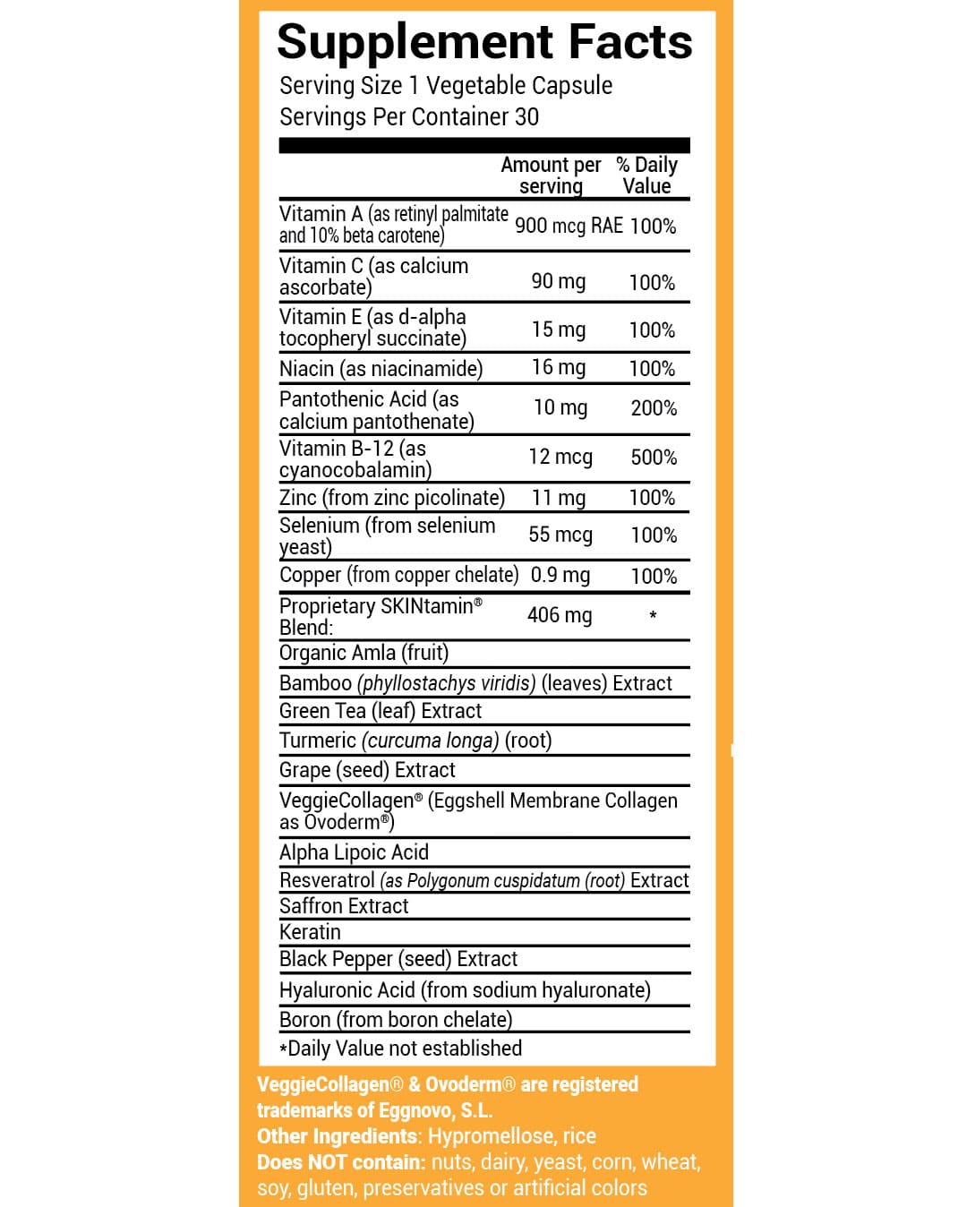 مکمل اسکین تامین – SKINtamin Vegetarian Collagen – ساپلمنت فیت | خرید ...